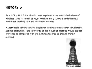WIRELESS POWER TRANSMISSION | PPTX