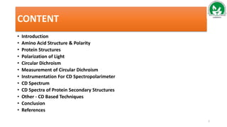 Circular Dichroism Spectroscopy | PPTX