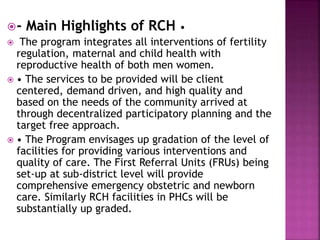 National programs related to child health | PPTX