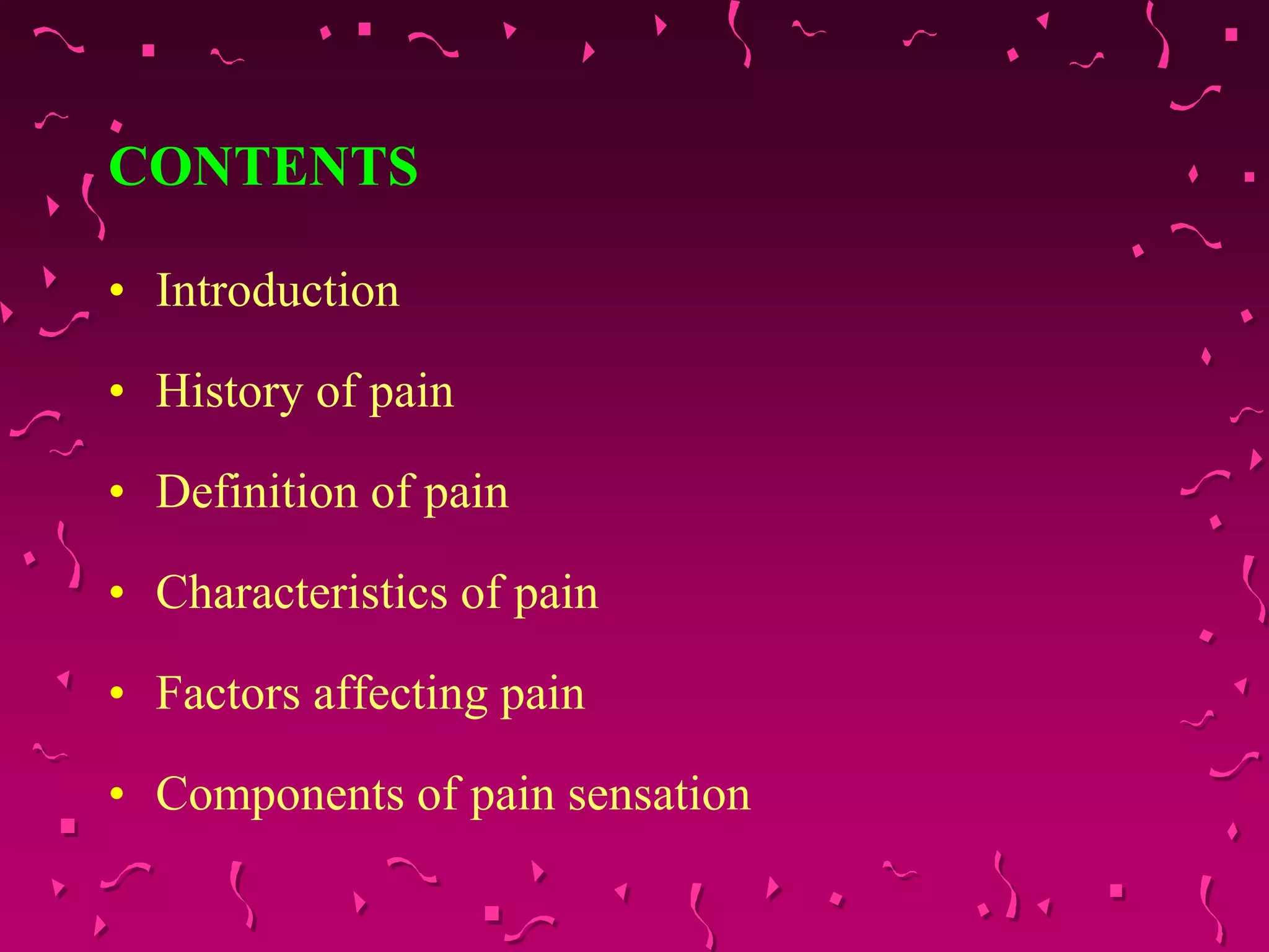 Pain pathways | PPTX