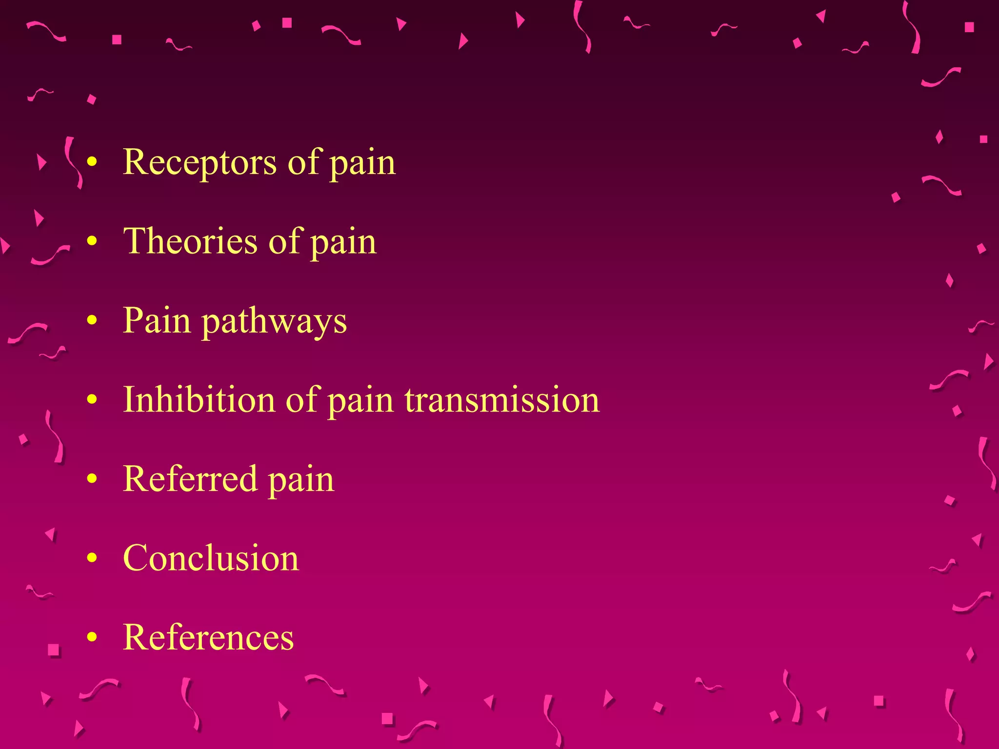 Pain pathways | PPTX