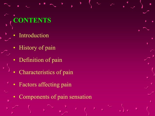 Pain pathways | PPT