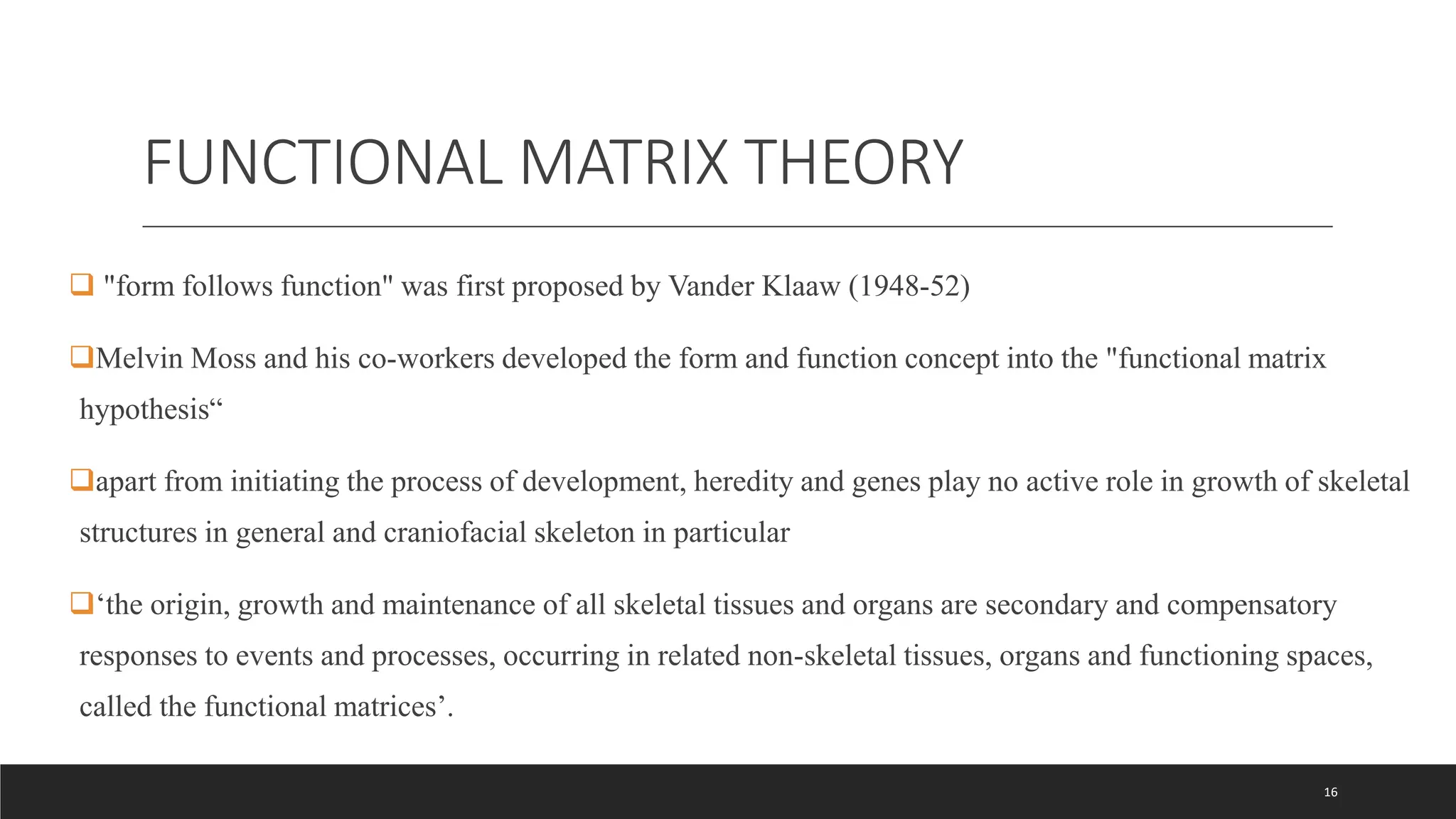 theories of growth and development- orthodontics | PPTX