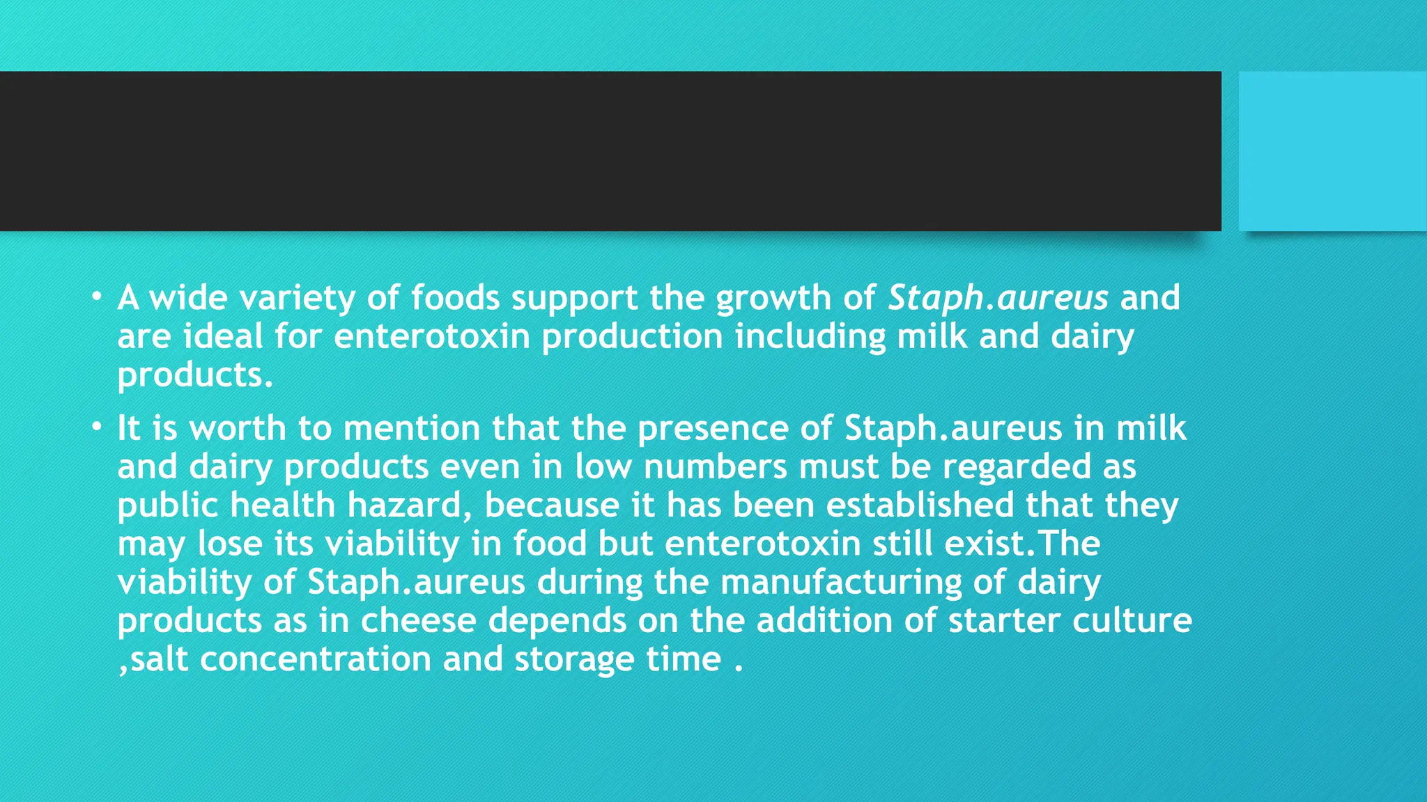 Staphylococcus Aureus In Milk And Milk Products Ppt