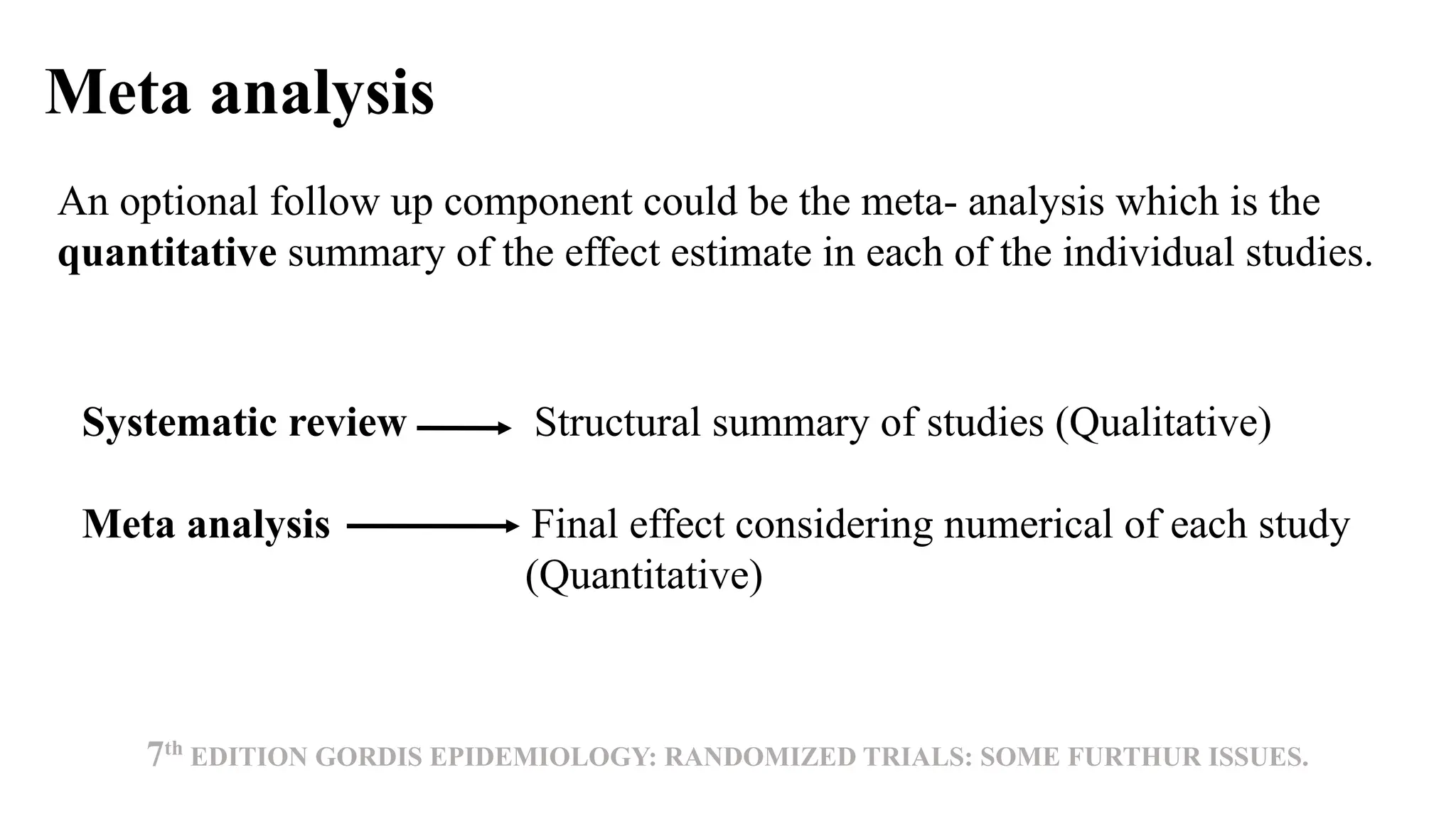 Systematic review & meta analysis seminar | PPTX
