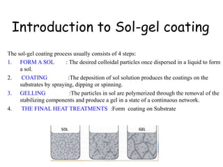 Sol-Gel coating | PPTX