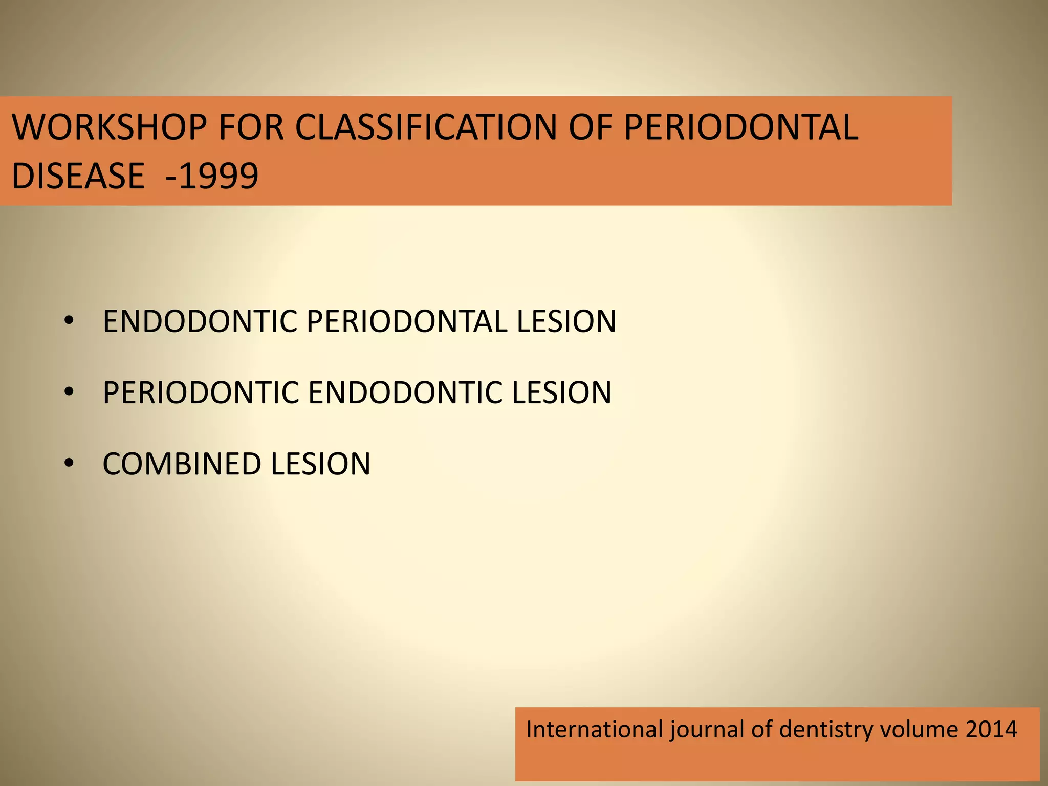 Endo - Perio lesions | PPTX