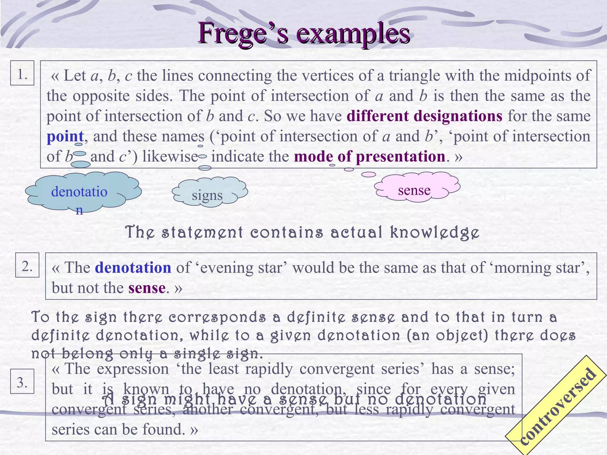 Frege's tringle | PPT
