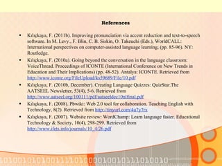 Language Learning and Technology: "An Overview of the Web 2.0 Tools" | PPT
