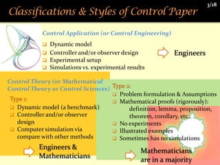 Stabilization of Inertia Wheel Pendulum using Multiple Sliding Surface Control Technique | PPTX