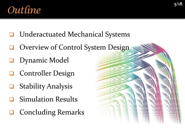 Stabilization of Inertia Wheel Pendulum using Multiple Sliding Surface Control Technique | PPTX