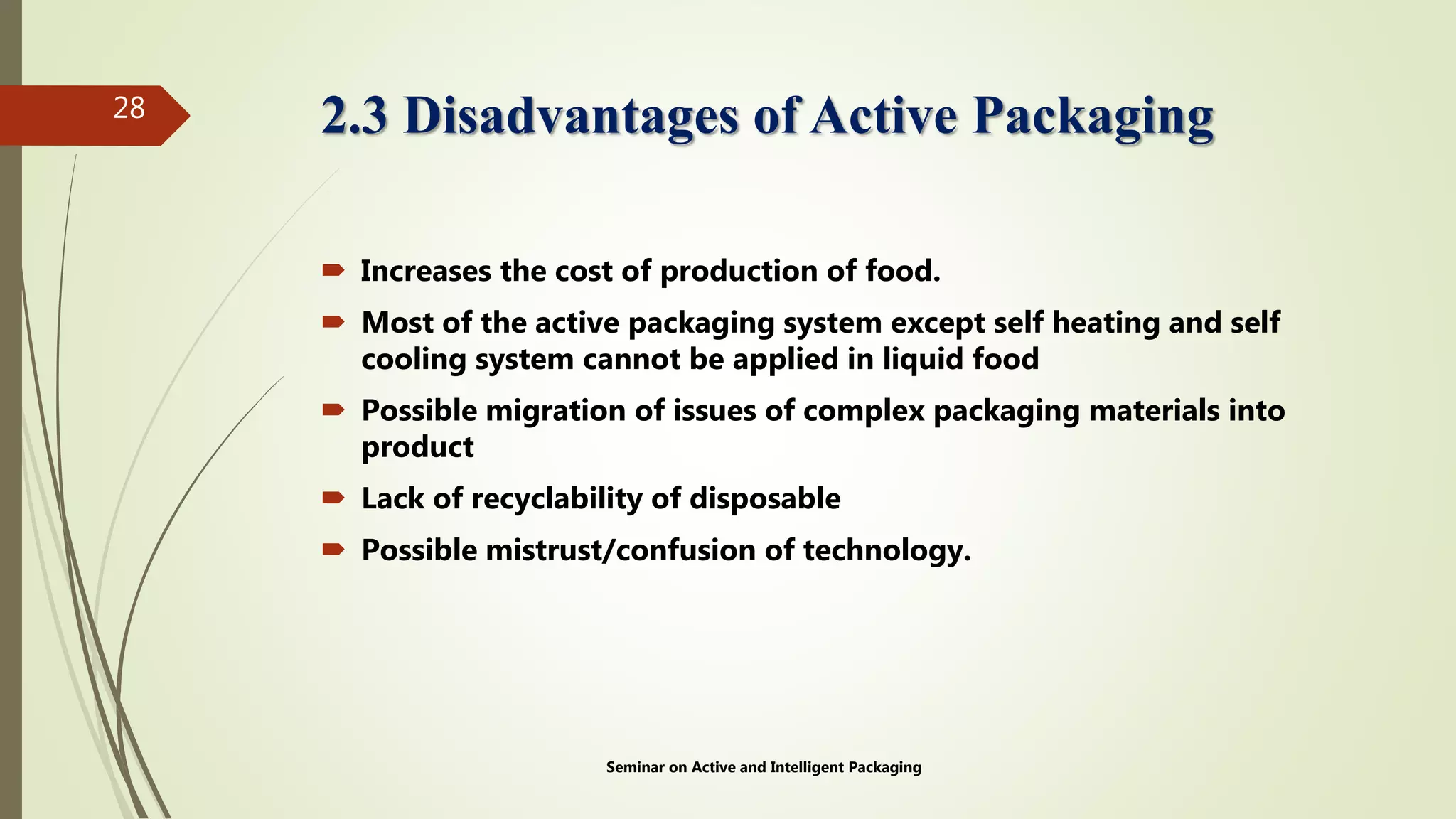 active & intelligent packaging | PPTX