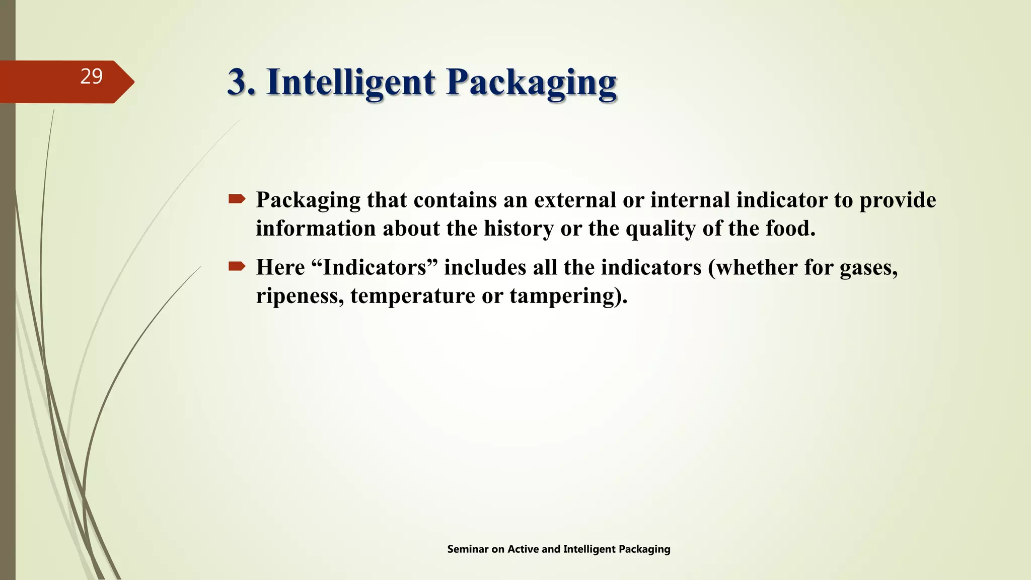 active & intelligent packaging | PPTX