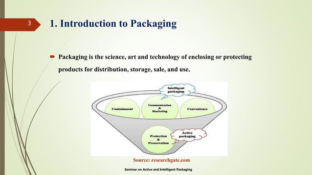 active & intelligent packaging | PPTX | Food & Drink