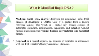 Rapid DNA Technology | PPTX