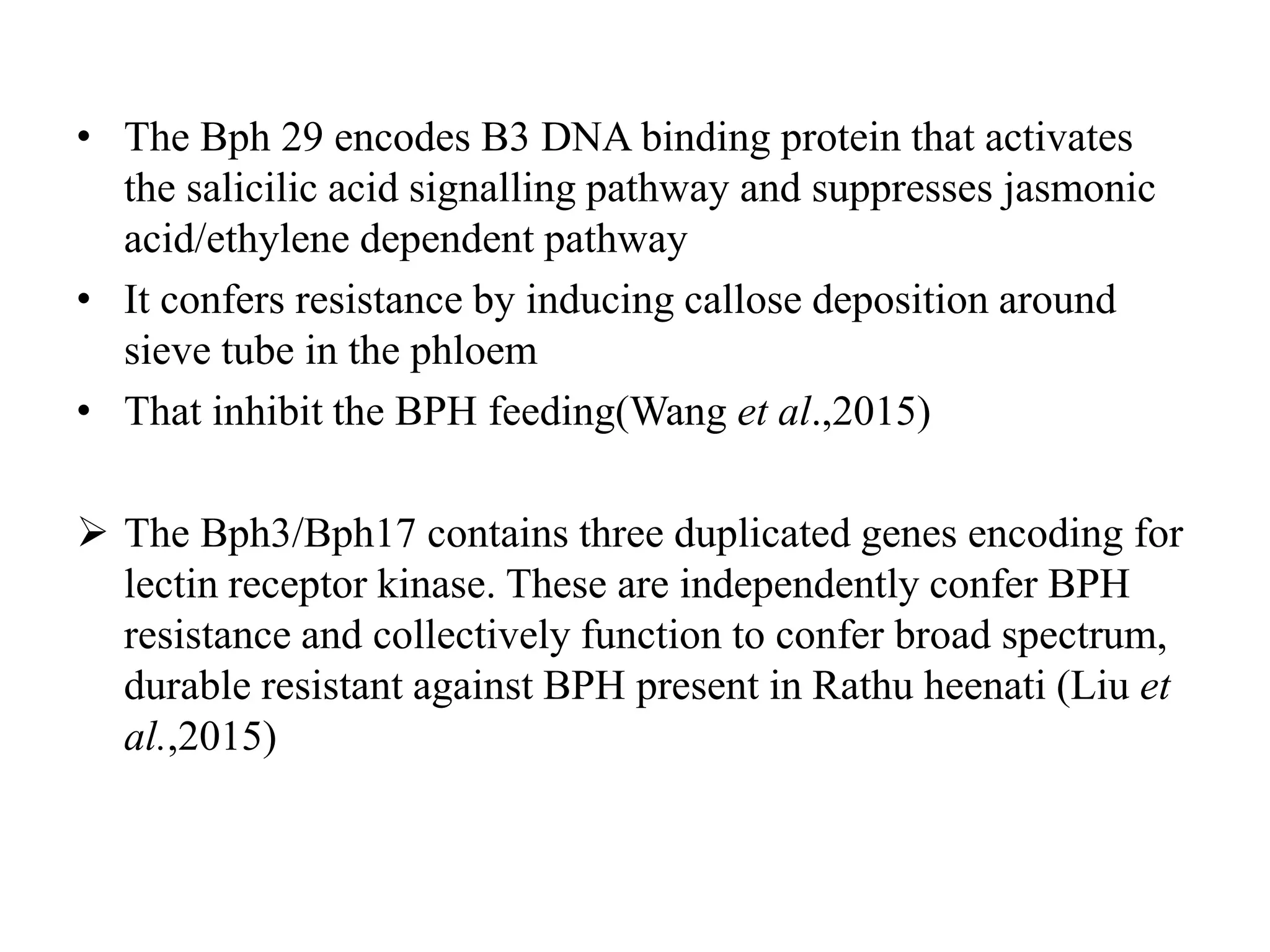 BPH Resistance in rice, new sources and approaches | PPTX