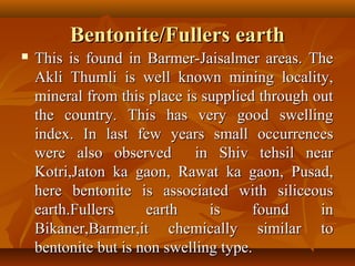 Mineral resources in western Rajasthan,preswentation in India ...