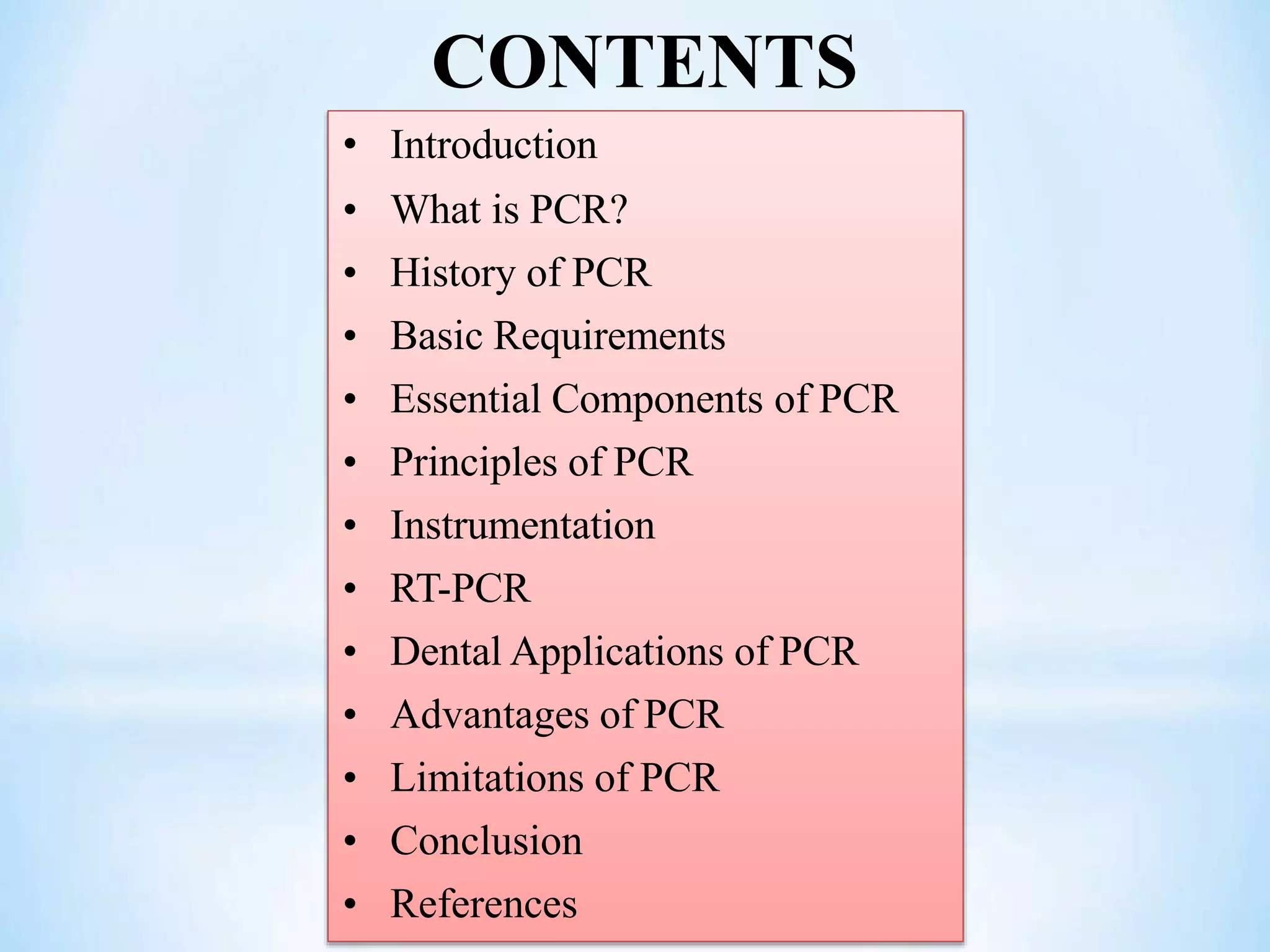 PCR PRINCIPLES | PPTX