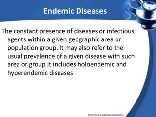 Endemic diseases | PPTX