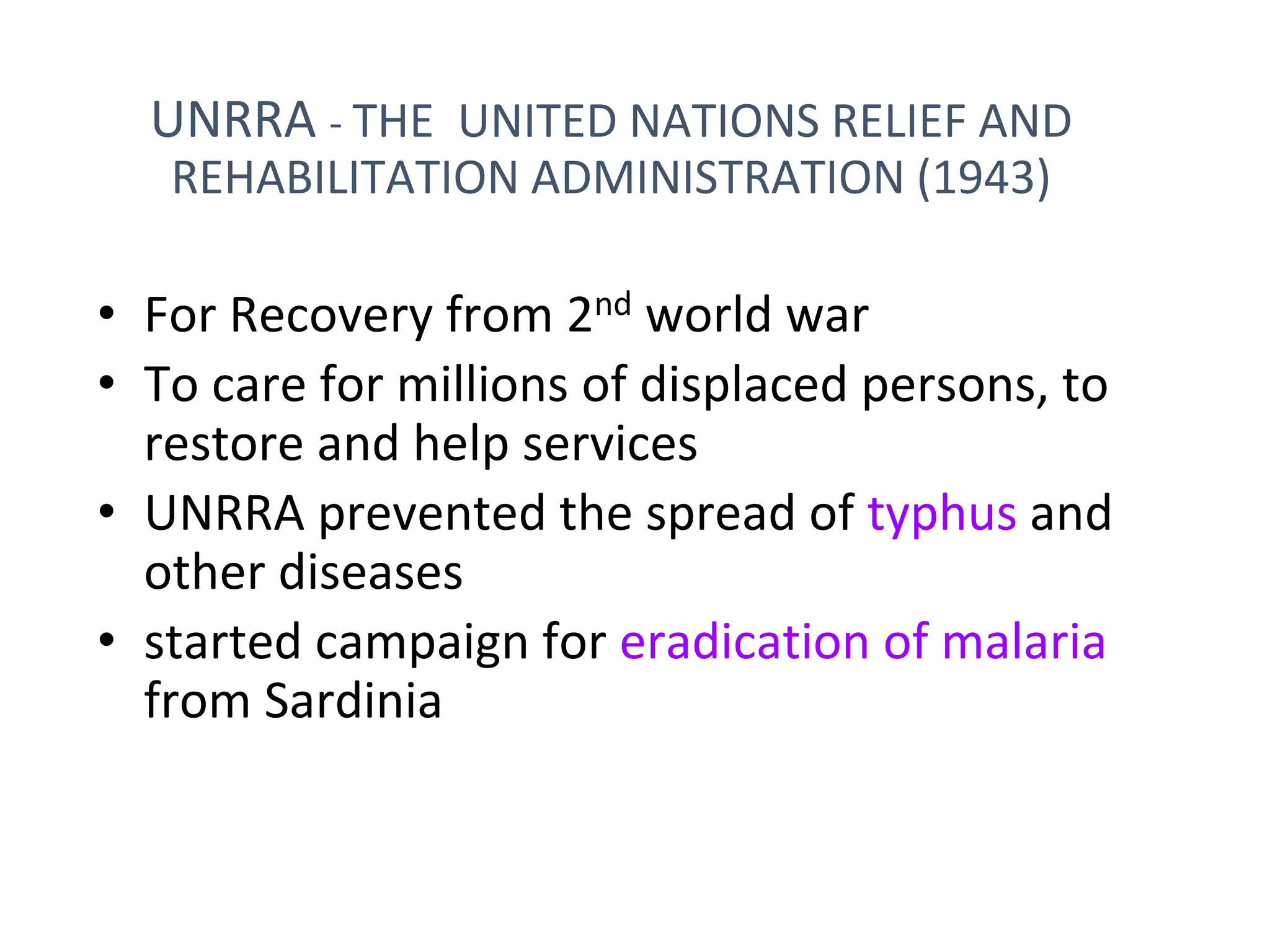 Role of various international health agencies | PPTX