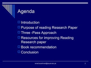 How to Read a Research Paper | PPT