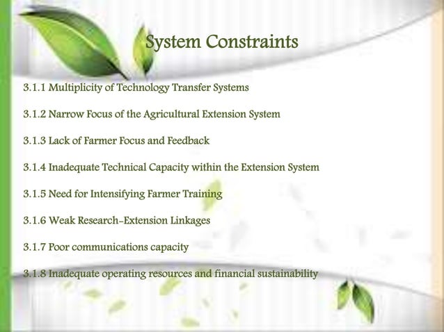 Innovation in technology Dissemination : ATMA | PPTX | Agriculture ...