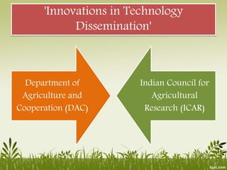 Innovation in technology Dissemination : ATMA | PPTX