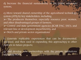 Innovation in technology Dissemination : ATMA | PPTX