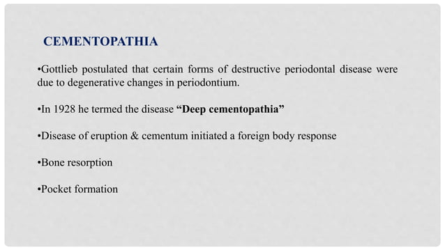 cementum | PPTX | Dental Health | Diseases and Conditions