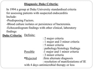 Seminar of Endocarditis by Sudeep,(Pharm.D.) | PPTX