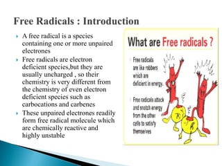 freeradicals pharmacology | PPTX