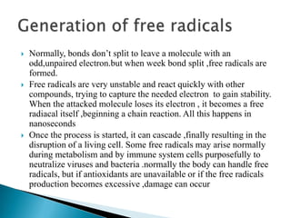 freeradicals pharmacology | PPTX
