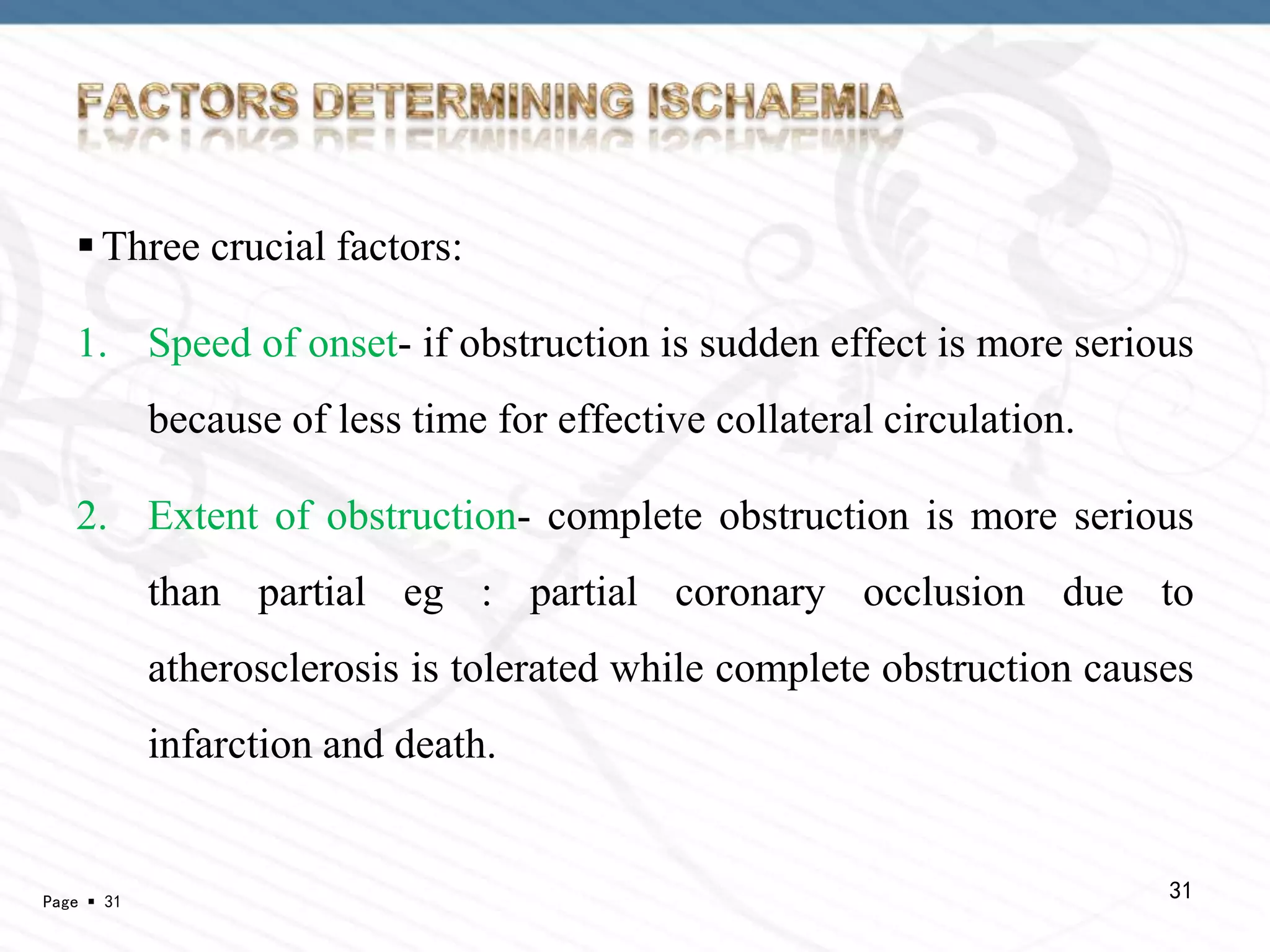 Ischemia and Infarction | PPTX