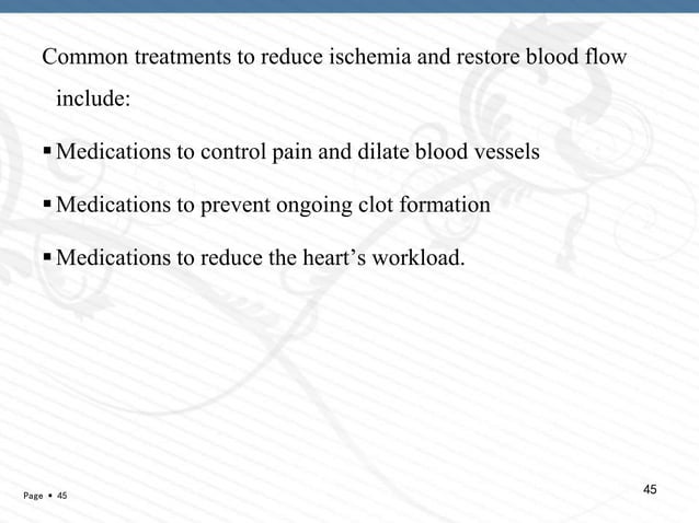 Ischemia and Infarction | PPTX | Blood Disorders | Diseases and Conditions
