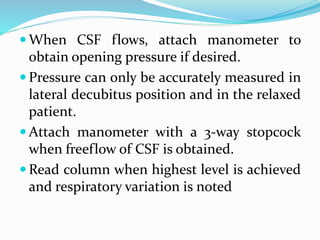 Lumbar Puncture | PPTX