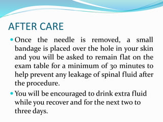 Lumbar Puncture | PPTX