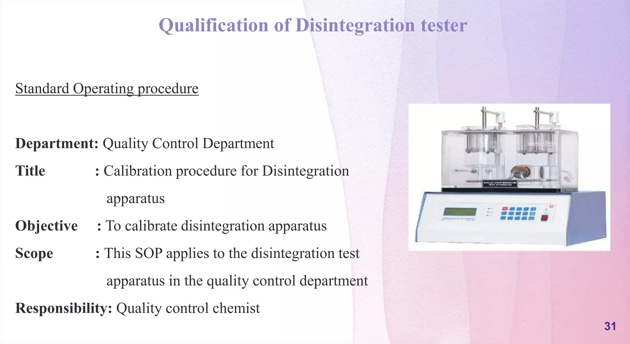 Qualification of laboratory equipments | PPTX