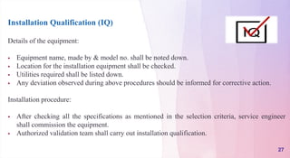 Qualification of laboratory equipments | PPTX