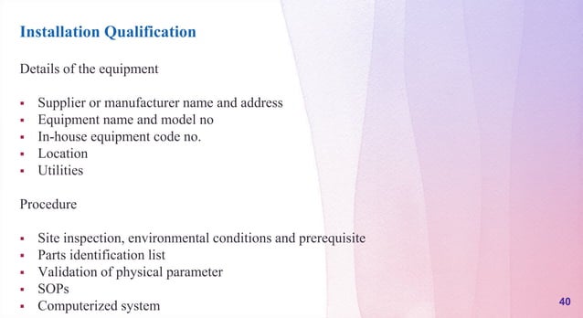 Qualification of laboratory equipments | PPTX | Pharmaceutical Industry | Industries