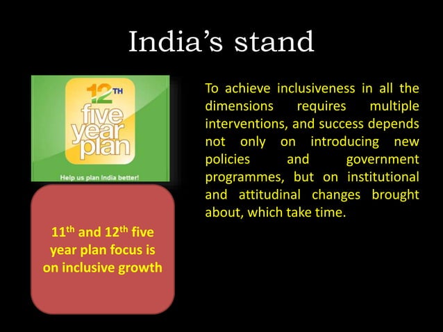 Inclusive growth in India- prospects and challenges | PPTX | Debated ...