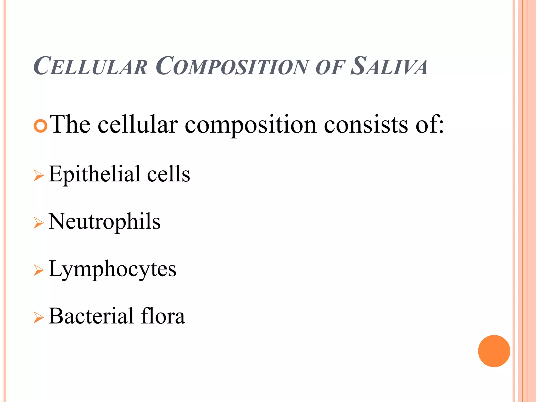 saliva in oral health | PPTX