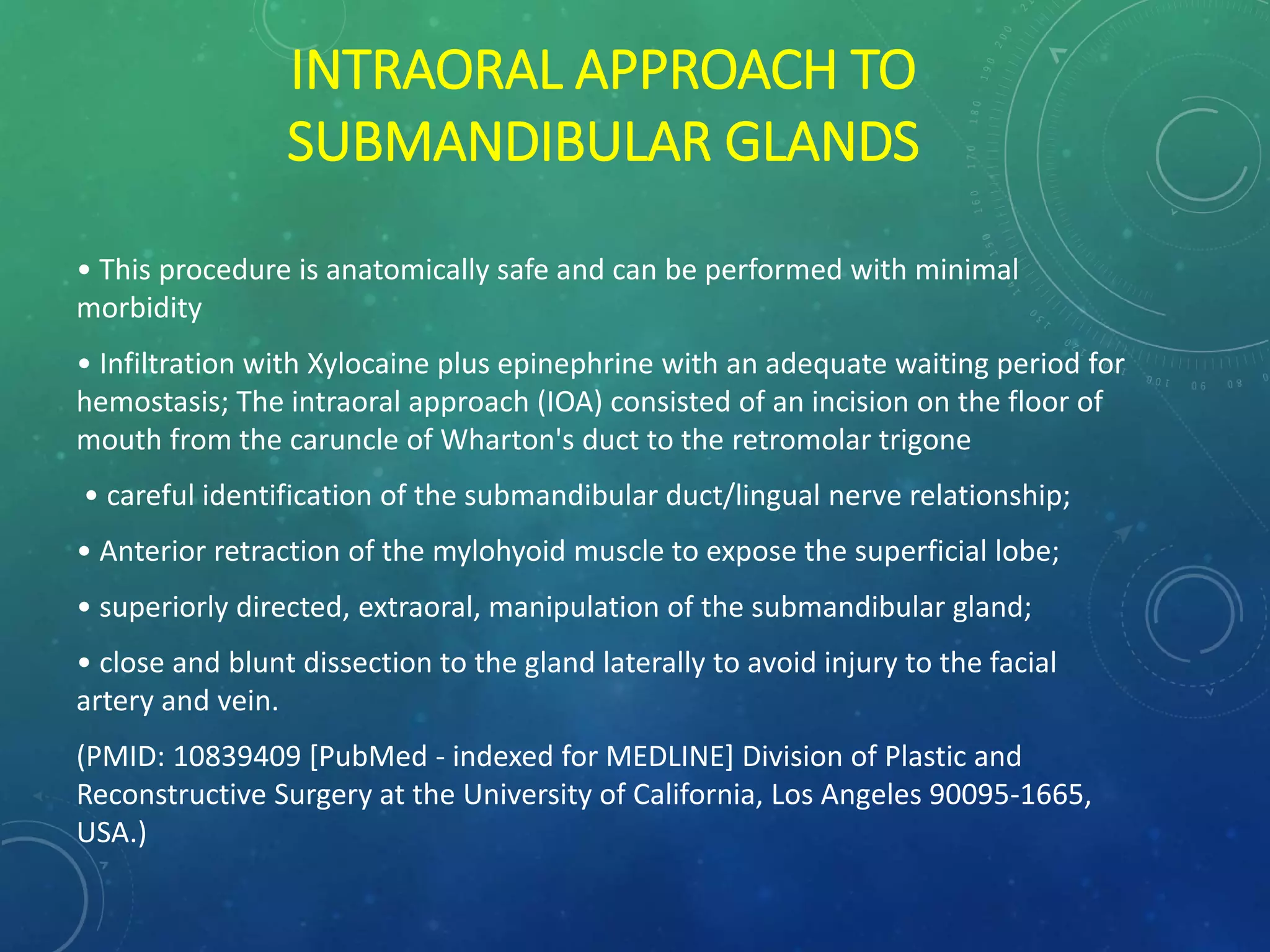 Surgical Anatomy of Salivary Glands and its Applied aspects | PPTX