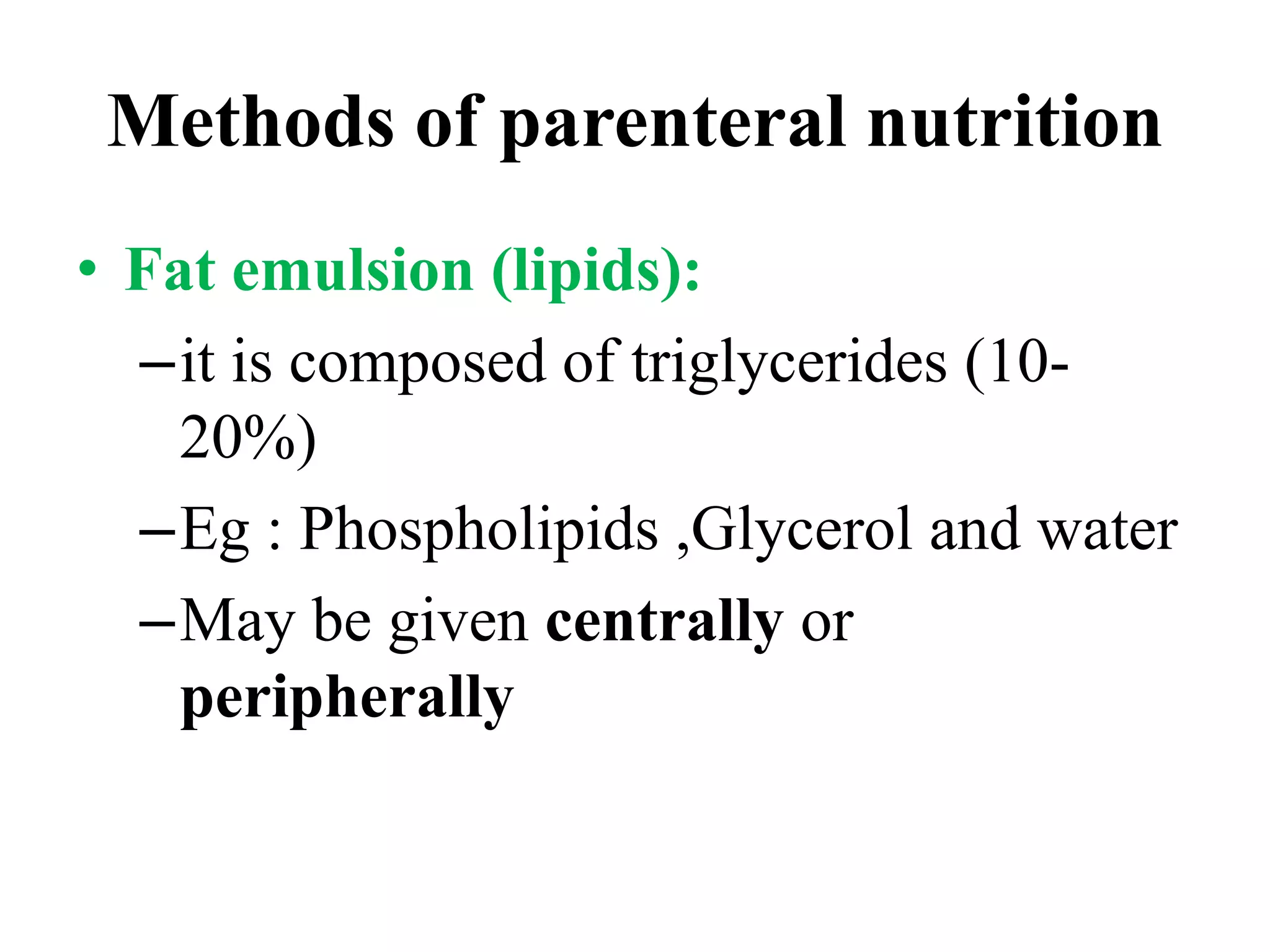 TOTAL PARENTERAL NUTRITION | PPTX
