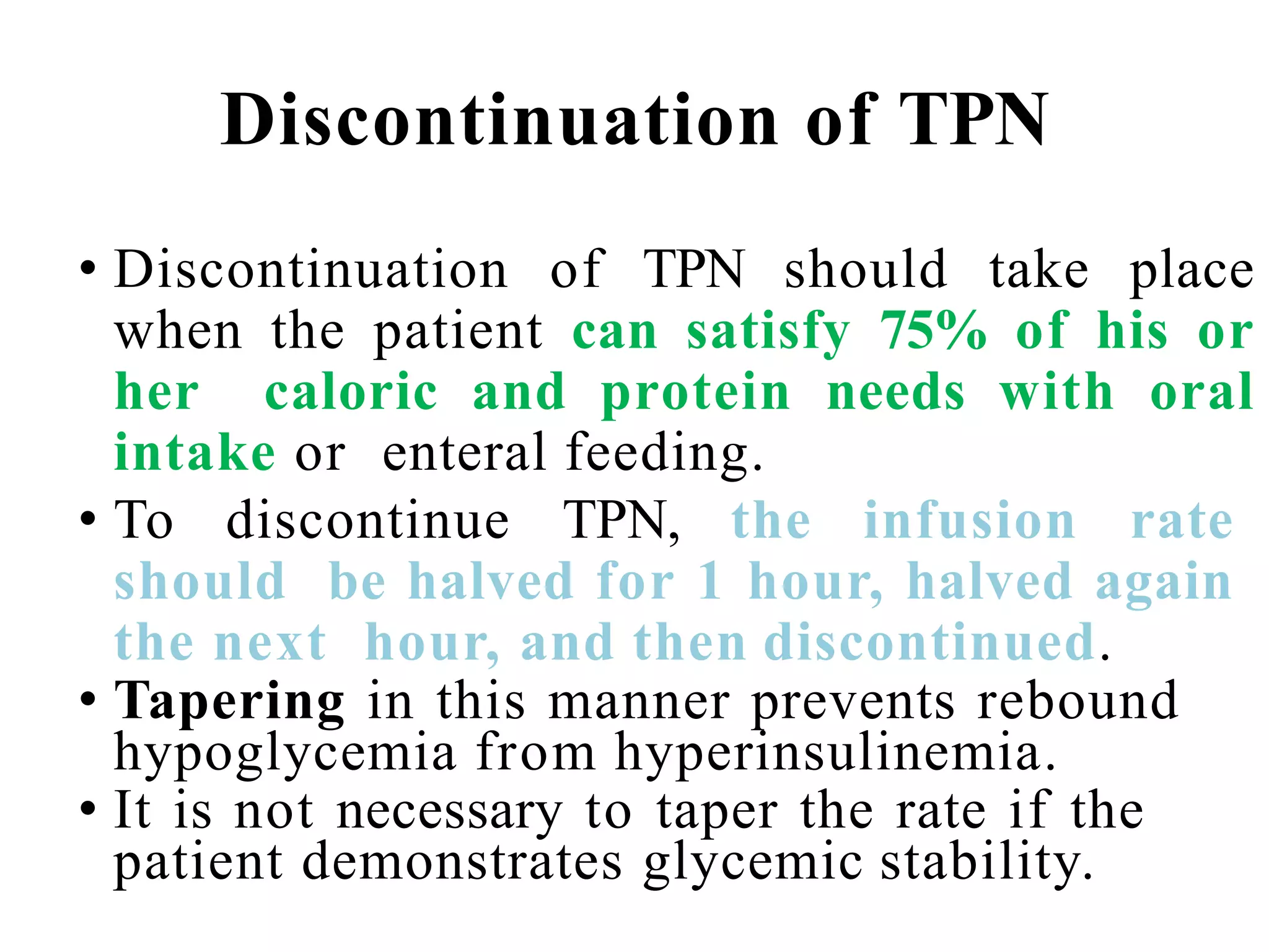 TOTAL PARENTERAL NUTRITION | PPTX