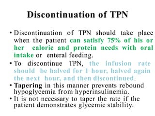 TOTAL PARENTERAL NUTRITION | PPTX