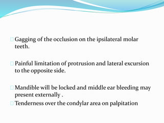 CONDYLAR FRACTURES | PPTX