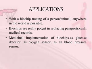 "Biochips" Frontiers In Medical Diagnosis | PPT