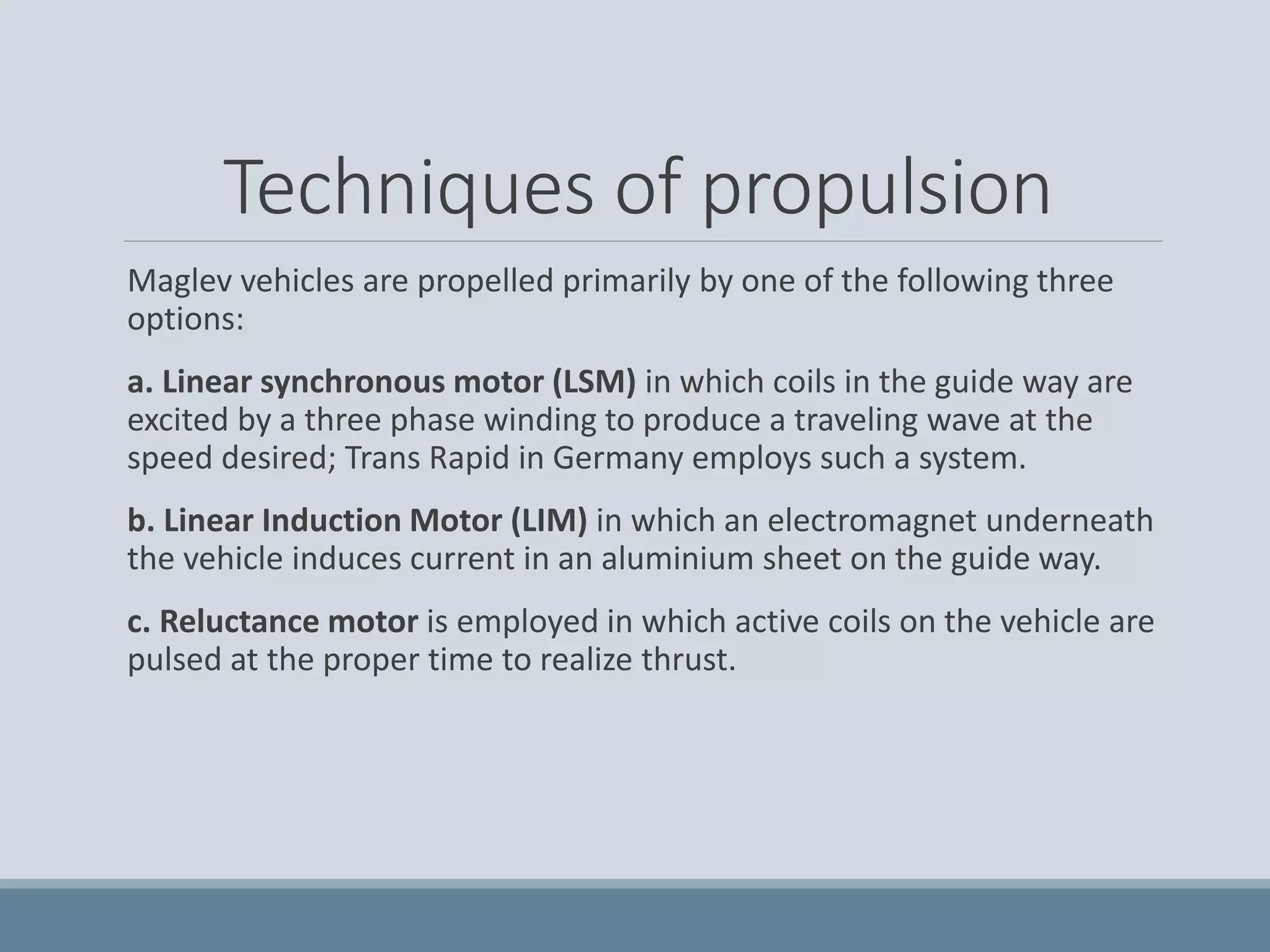 Basic Maglev Train and its Working | PPTX