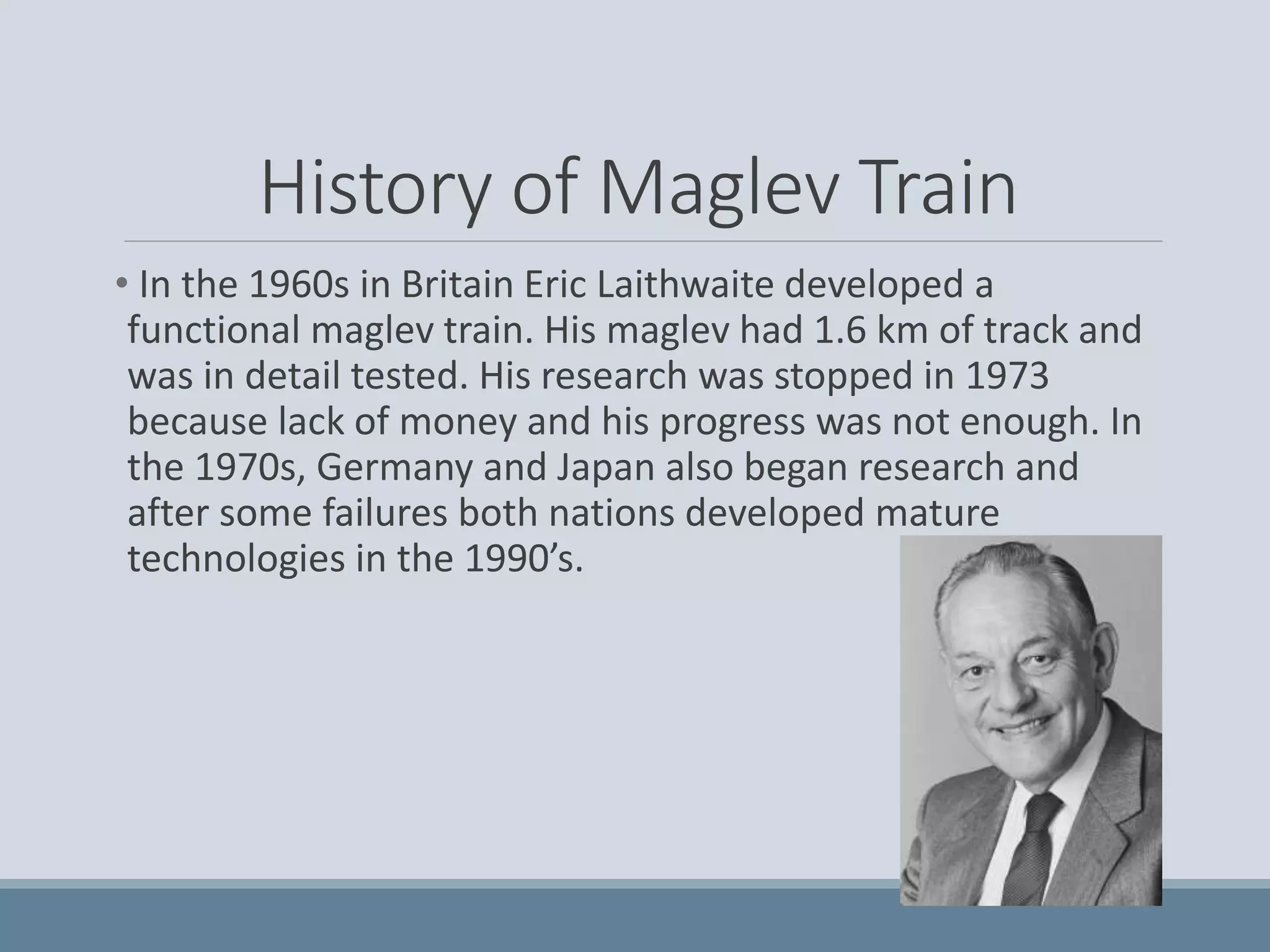 Basic Maglev Train and its Working | PPTX