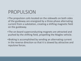 Basic Maglev Train and its Working | PPTX